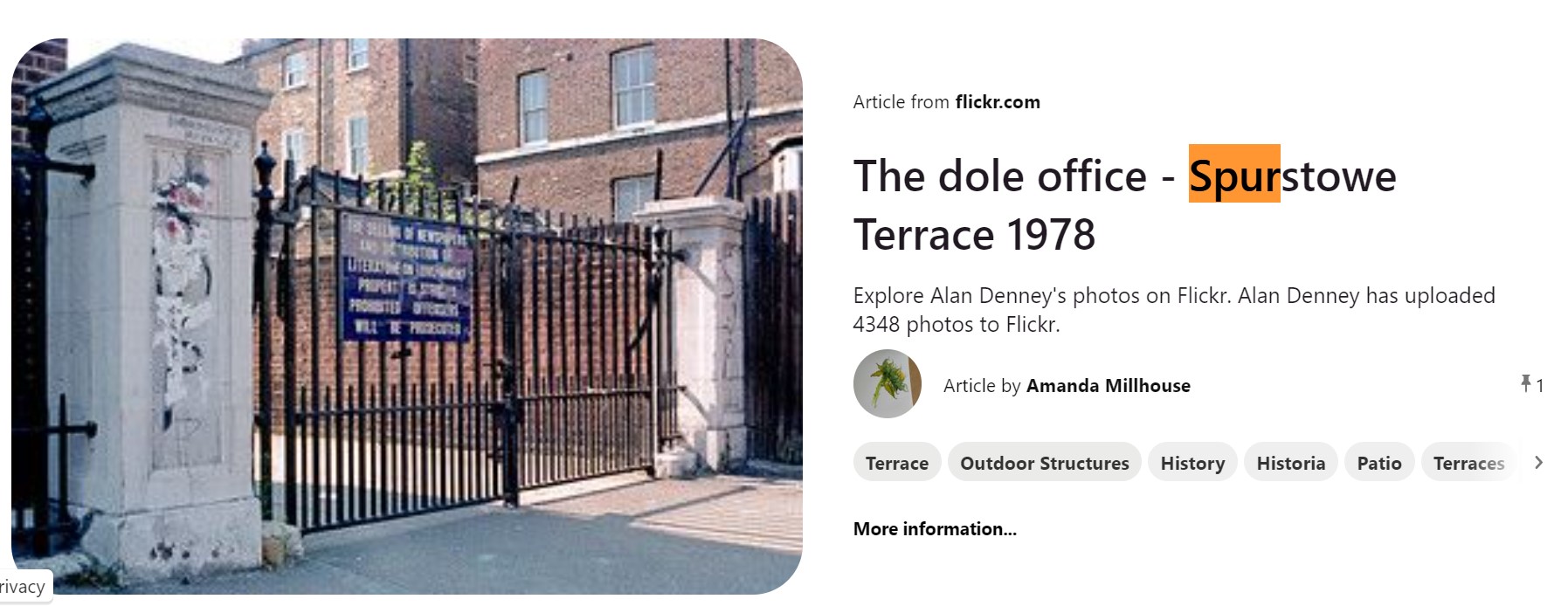 A walk in the past and the present – slightly weird